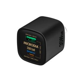 MICRODIA SMARTCube Nano 35W Dual Port GaN Wall Charger - Black