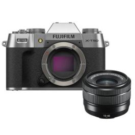 Fujifilm X-T50 Mirrorless Camera Silver + XC 15-45mm Lens (HB)